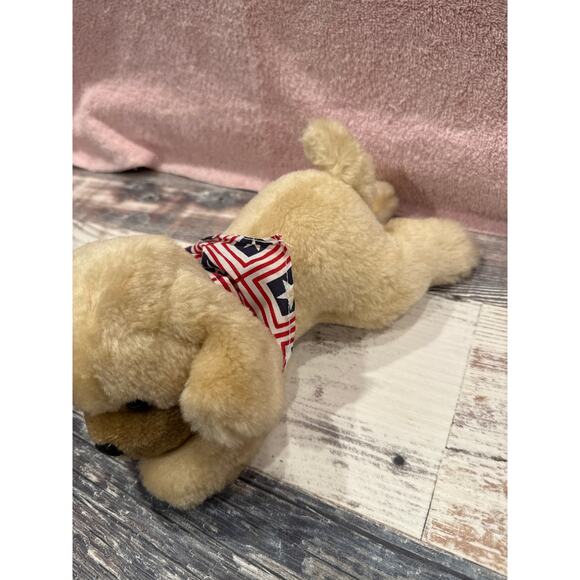 Russ | Toys | Vintage Russ Puppy Dog Plush Two Tone Laying Down Puff ...